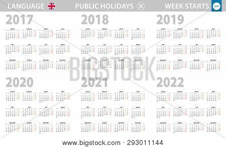 Calendar English Vector & Photo (Free Trial) | Bigstock