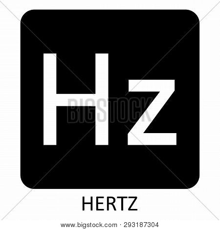 White Hertz Symbol Vector & Photo (Free Trial) | Bigstock