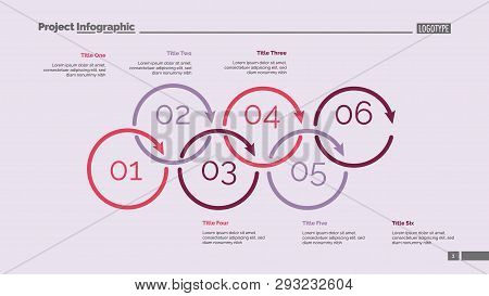 Process Diagram With Six Elements. Cycle Chart, Step Graph, Layout ...