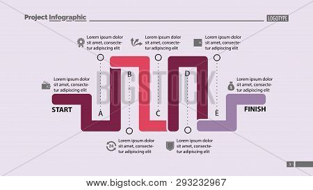 Seven Elements Process Chart Slide Template. Business Data. Option ...