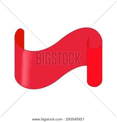Banner Red Sign. Wavy Vector & Photo (Free Trial) | Bigstock
