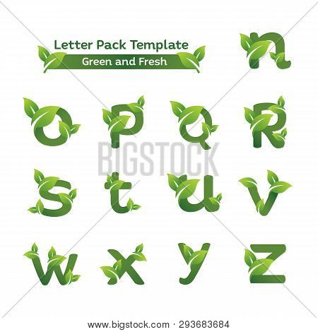 Eco Green Letter Pack Vector & Photo (Free Trial) | Bigstock