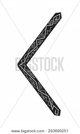 Kenaz Rune. Ancient Vector & Photo (Free Trial) | Bigstock