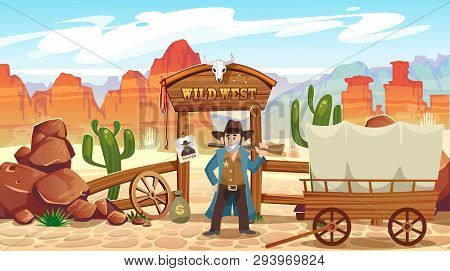 Wild West Cartoon Vector & Photo (Free Trial) | Bigstock