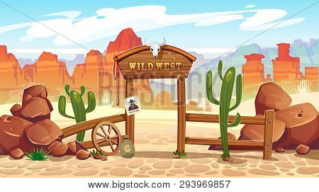 Wild West Cartoon Vector & Photo (Free Trial) | Bigstock