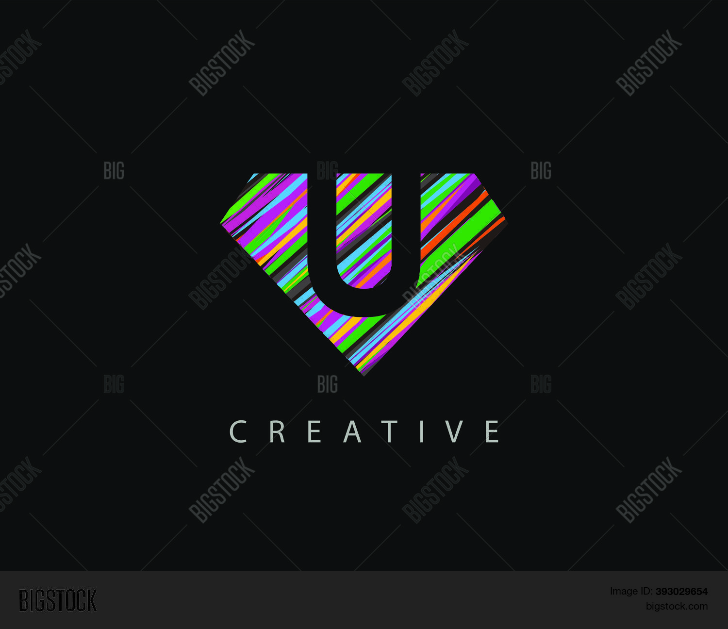 Letter U Abstract Vector & Photo (Free Trial) | Bigstock