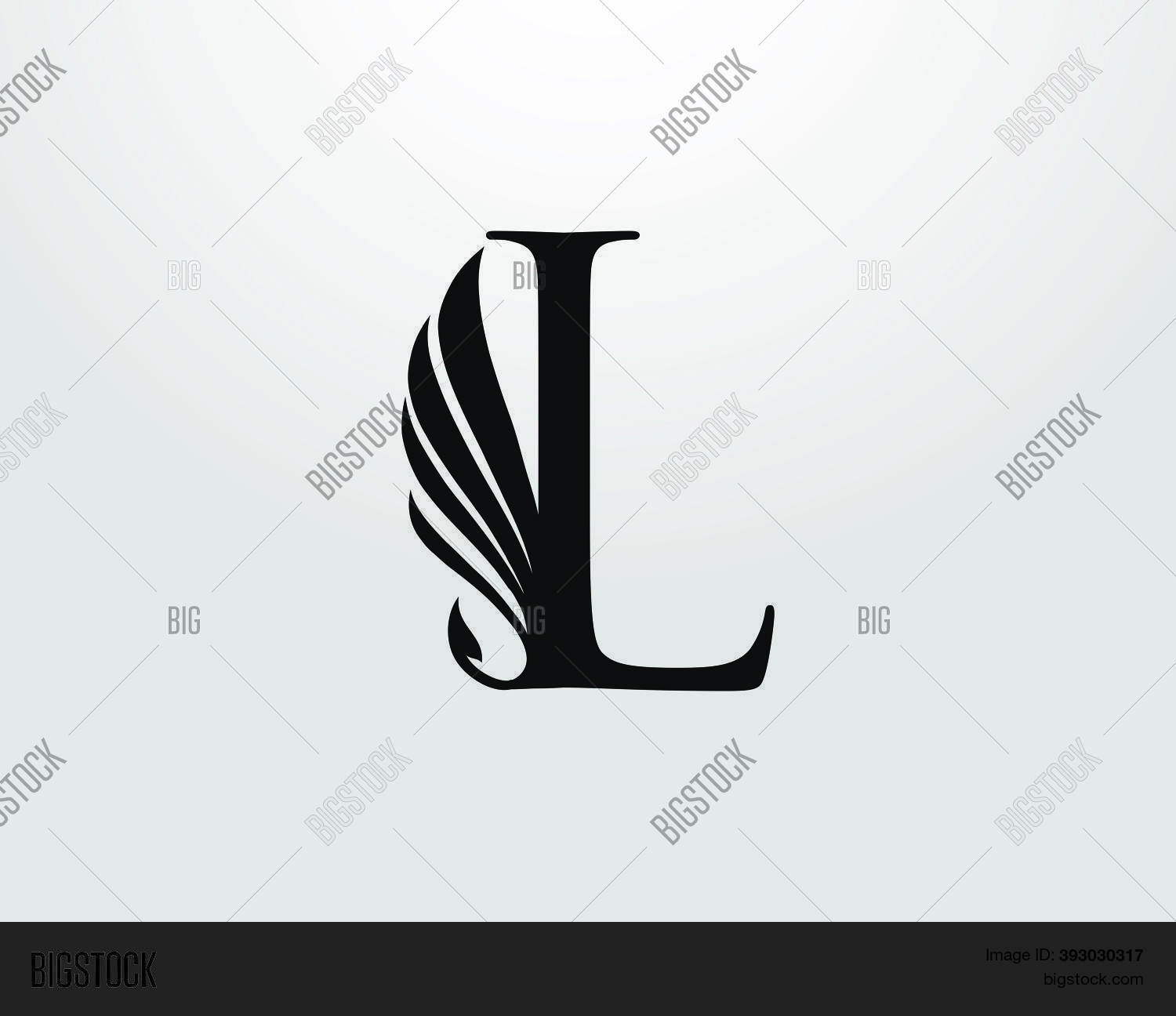 Initial L Classic Vector & Photo (Free Trial) | Bigstock