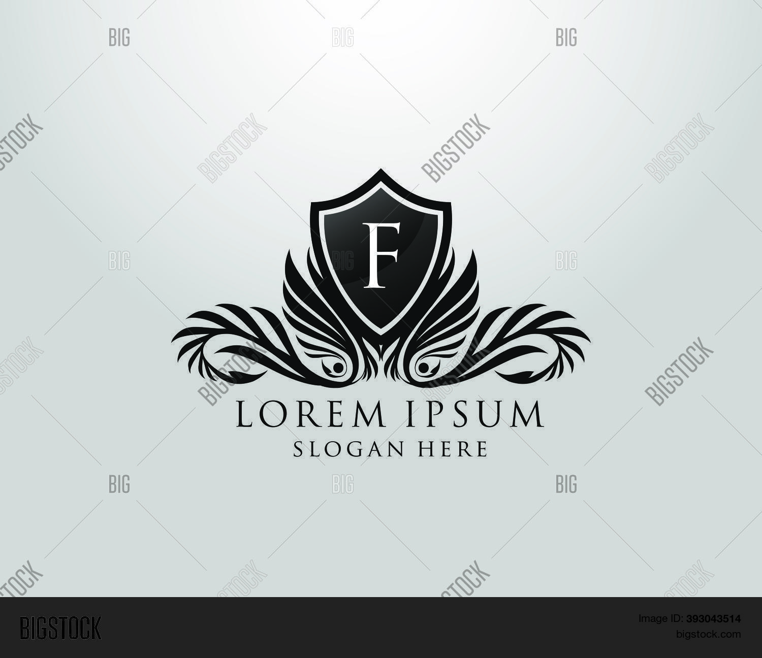 F Letter Logo. Vector & Photo (Free Trial) | Bigstock