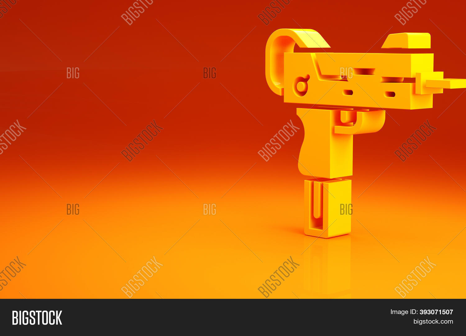 Yellow Uzi Submachine Image & Photo (Free Trial) | Bigstock