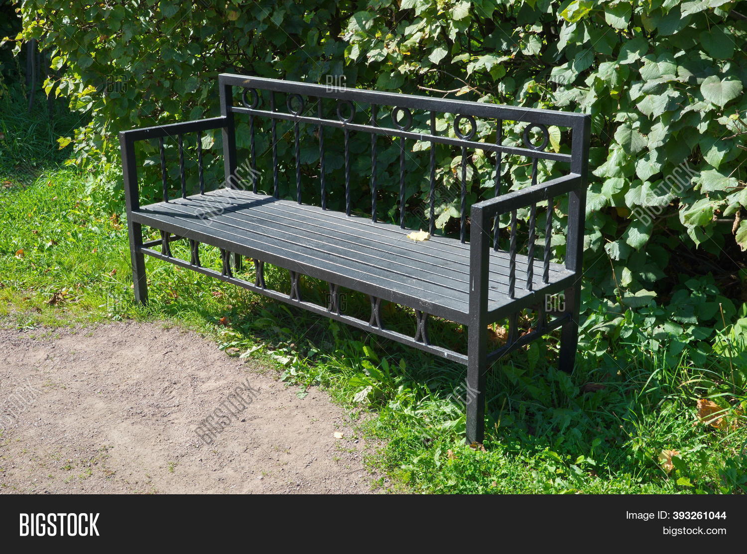 Wrought Iron Bench Image & Photo (Free Trial) | Bigstock