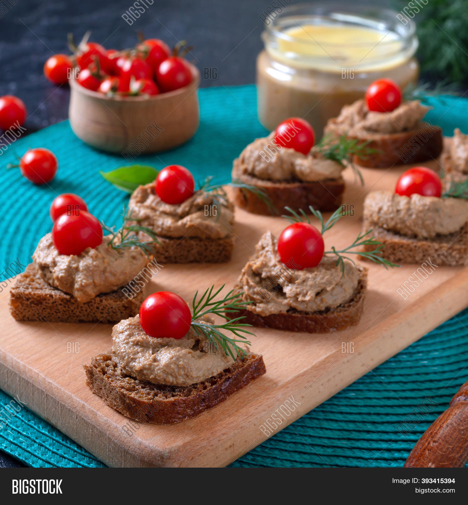 Canapes Rye Bread, Image & Photo (Free Trial) | Bigstock