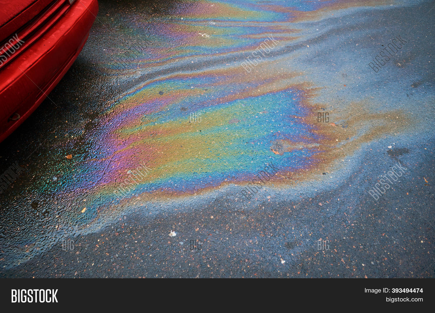 Colorful Gas Stain On Image & Photo (Free Trial) | Bigstock