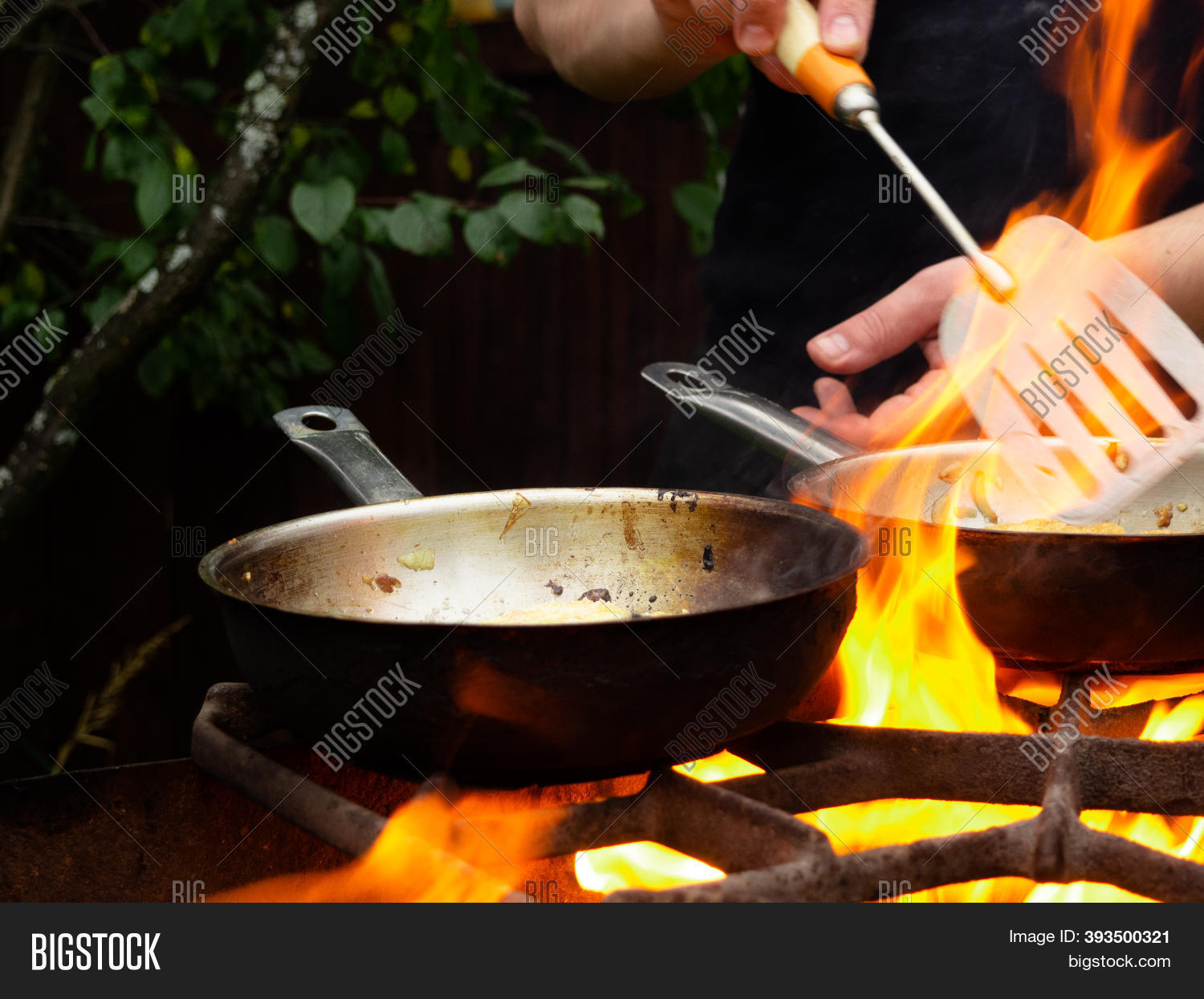 Cooking On Grill Image & Photo (Free Trial) | Bigstock