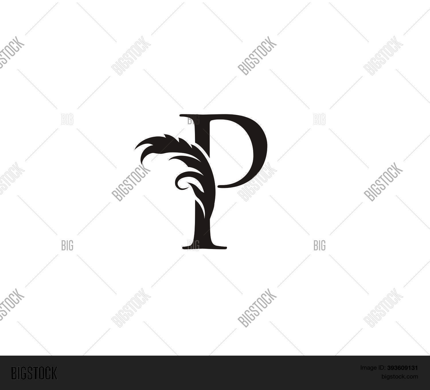 Vintage Letter P Logo Vector & Photo (Free Trial) | Bigstock