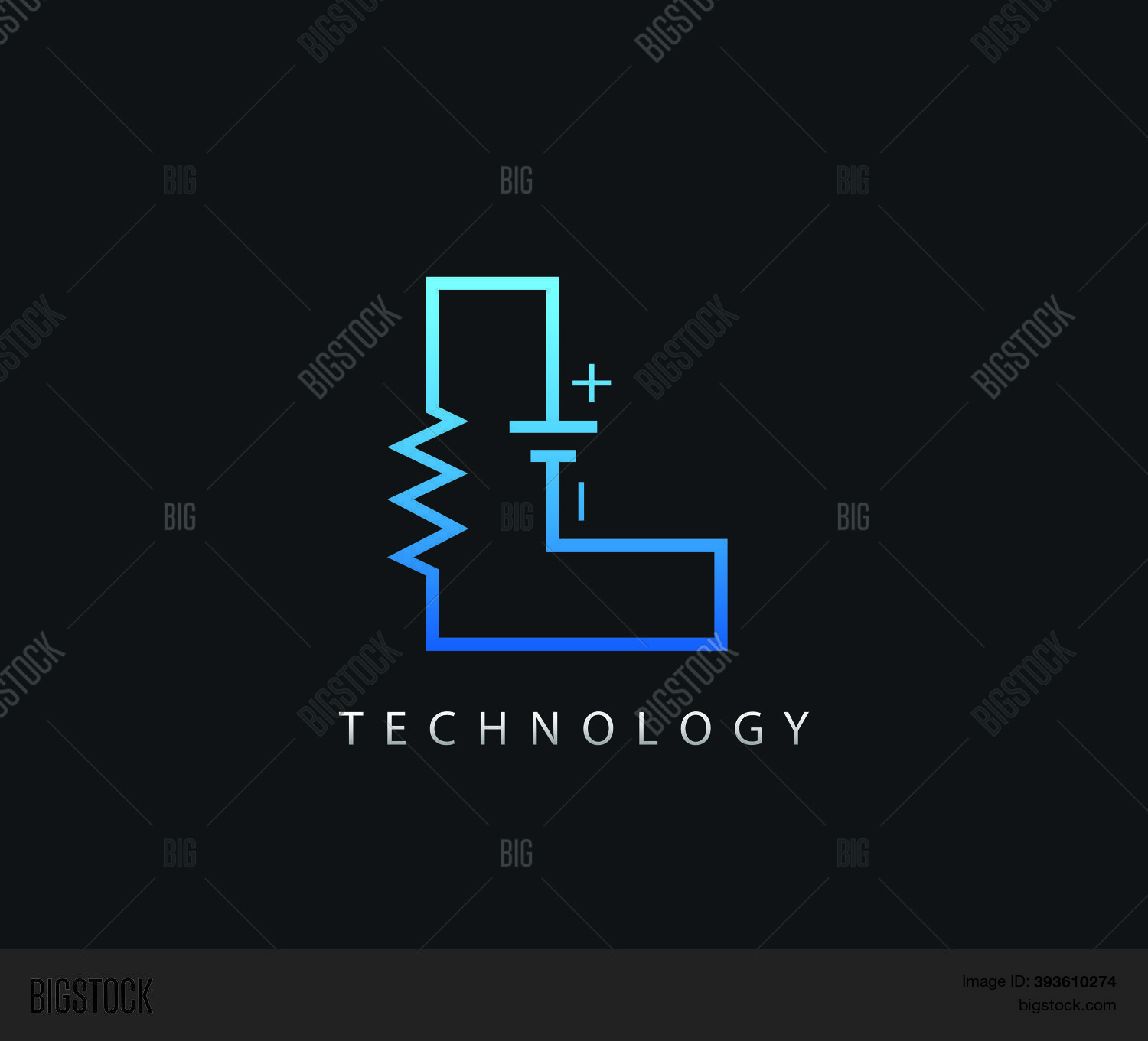 Electric L Letter Vector & Photo (Free Trial) | Bigstock
