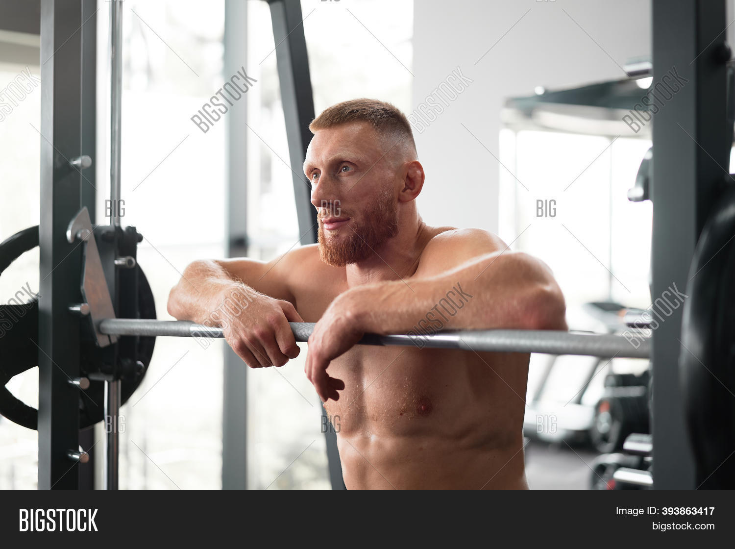 Gym Man Leaning Image & Photo (Free Trial) | Bigstock