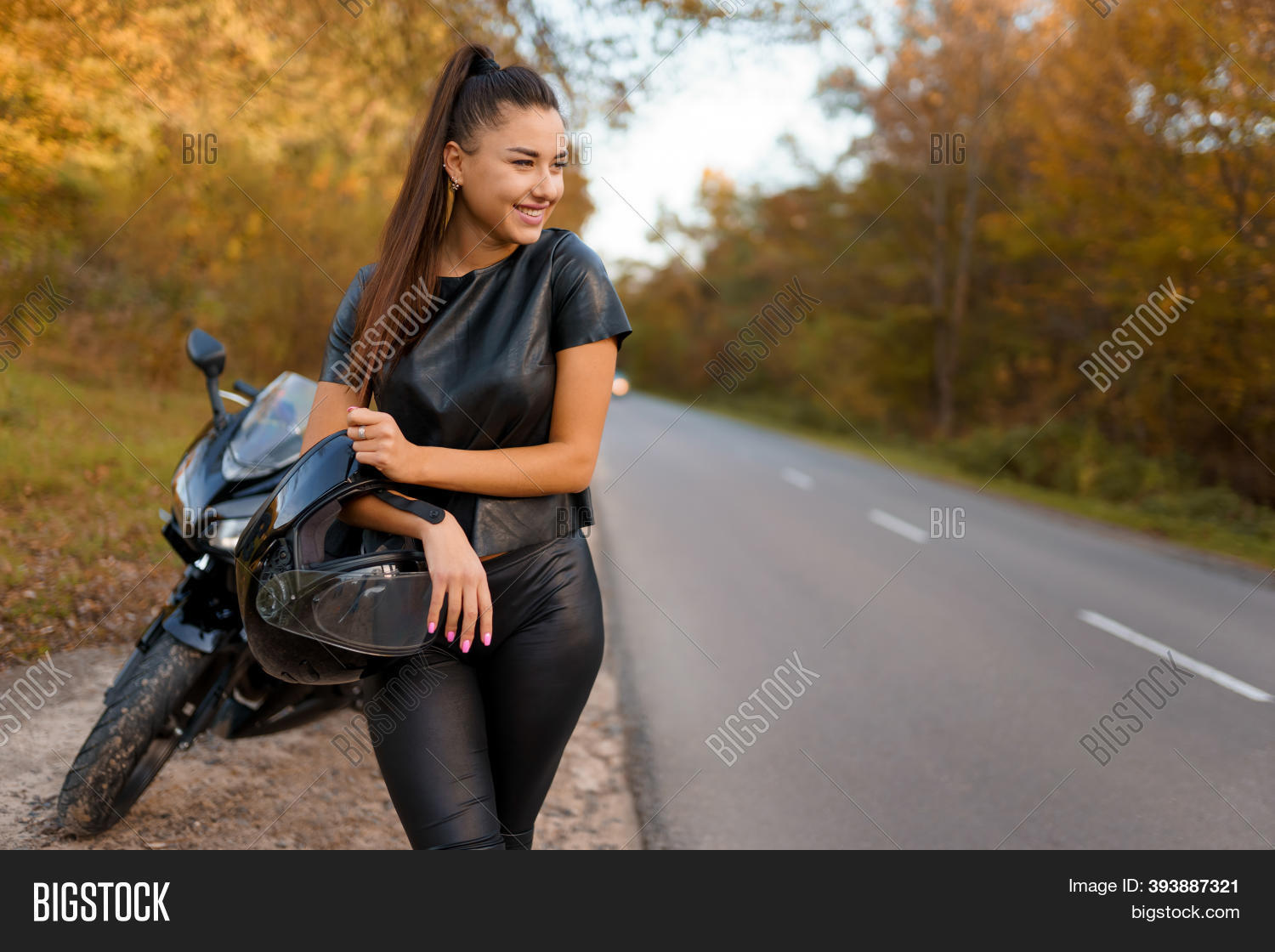 Female Motorcyclist Image & Photo (Free Trial) | Bigstock