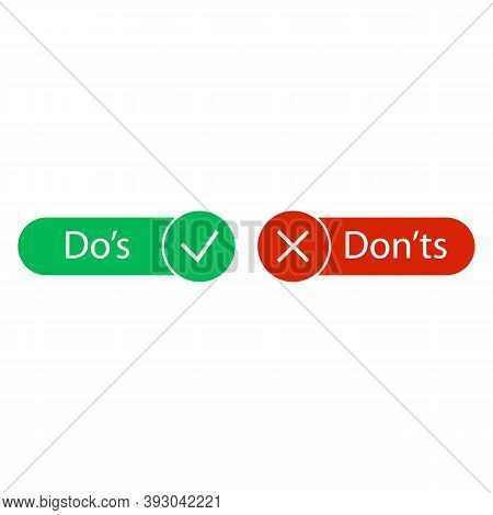 Dos Donts Vector. Vector & Photo (Free Trial) | Bigstock
