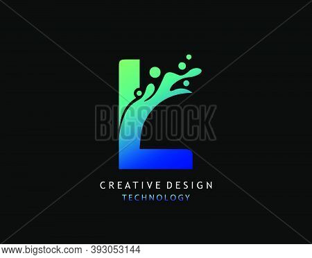 Letter L Water Splash Vector & Photo (Free Trial) | Bigstock