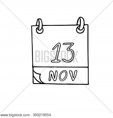 November Calendar Clip Art Black And White