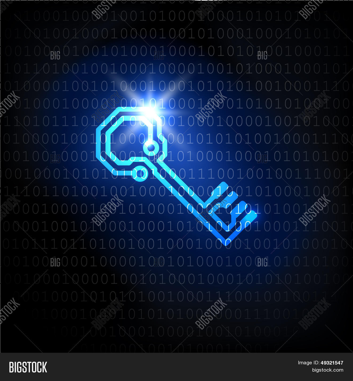 Key Binary Code Vector & Photo (Free Trial) | Bigstock