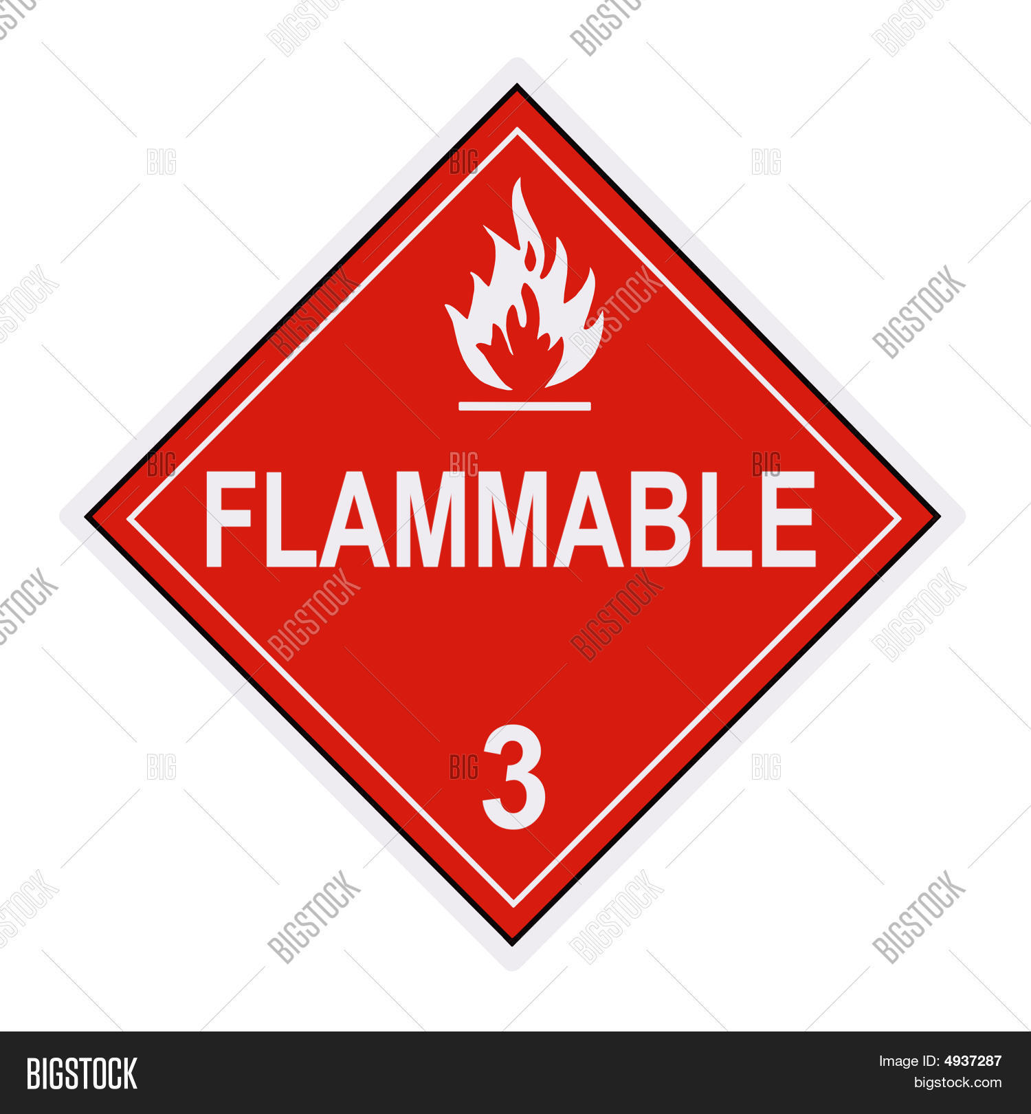 Flammable Warning Image & Photo (Free Trial) | Bigstock
