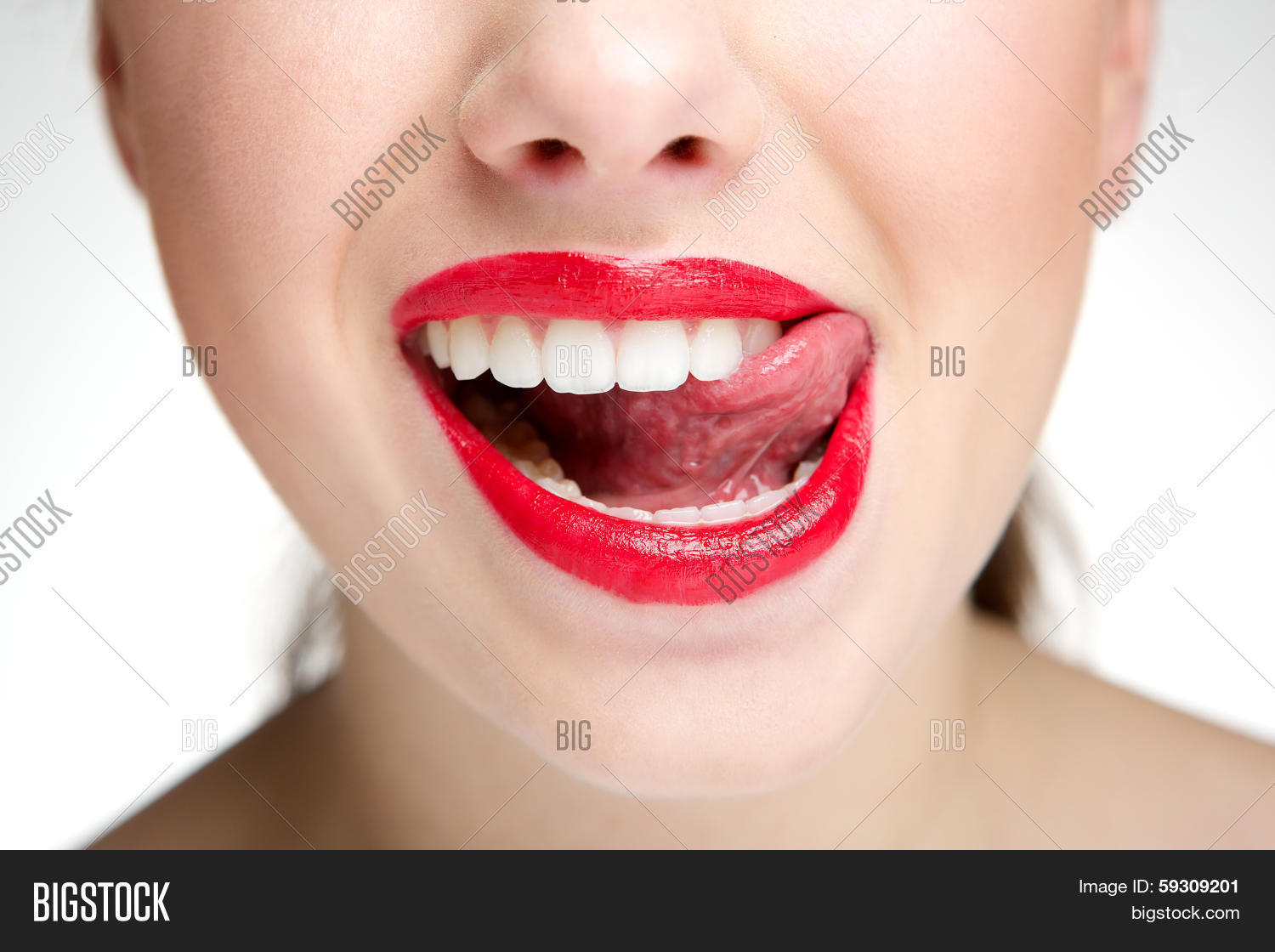 Woman Licking Teeth Image & Photo (Free Trial) | Bigstock