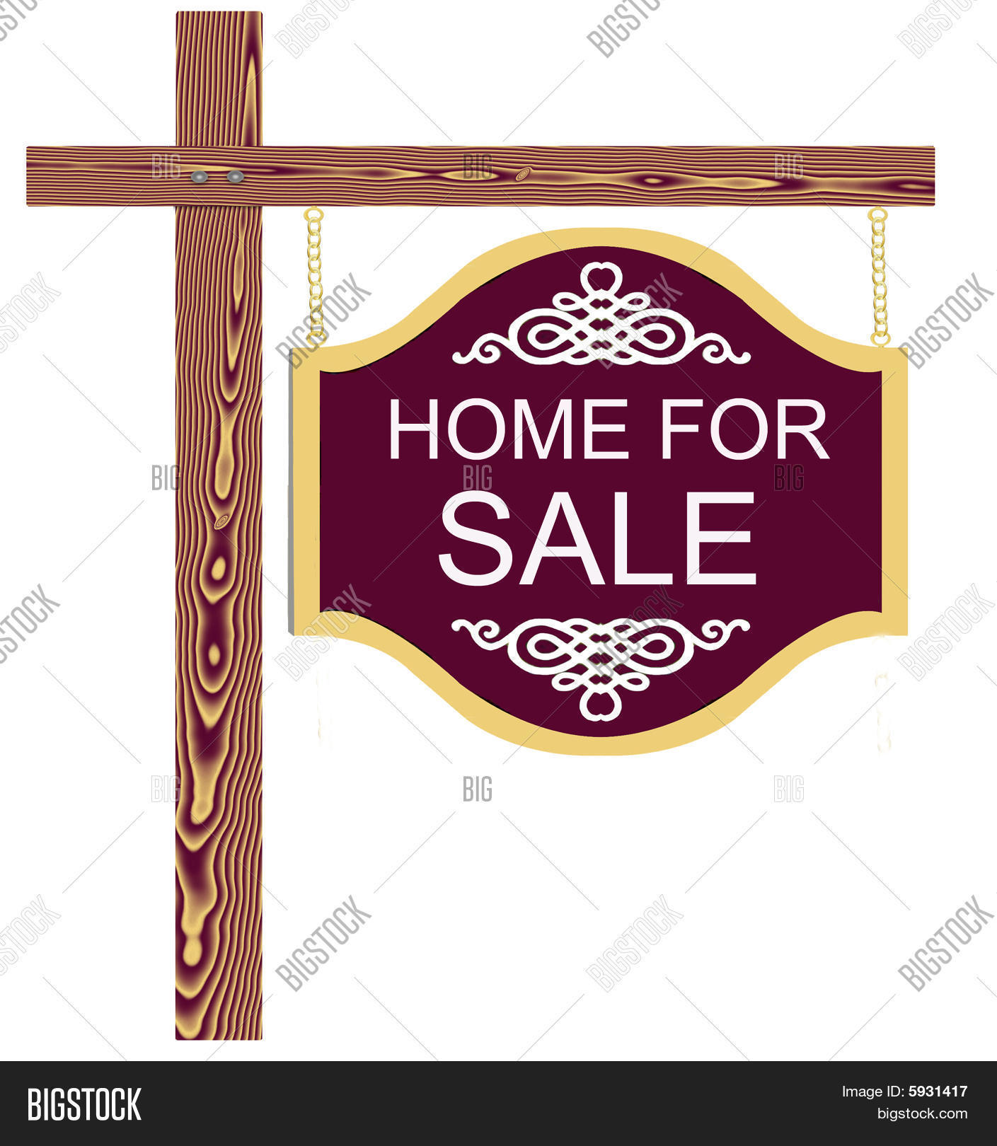 Fancy Home Sale Sign Image & Photo (Free Trial) | Bigstock