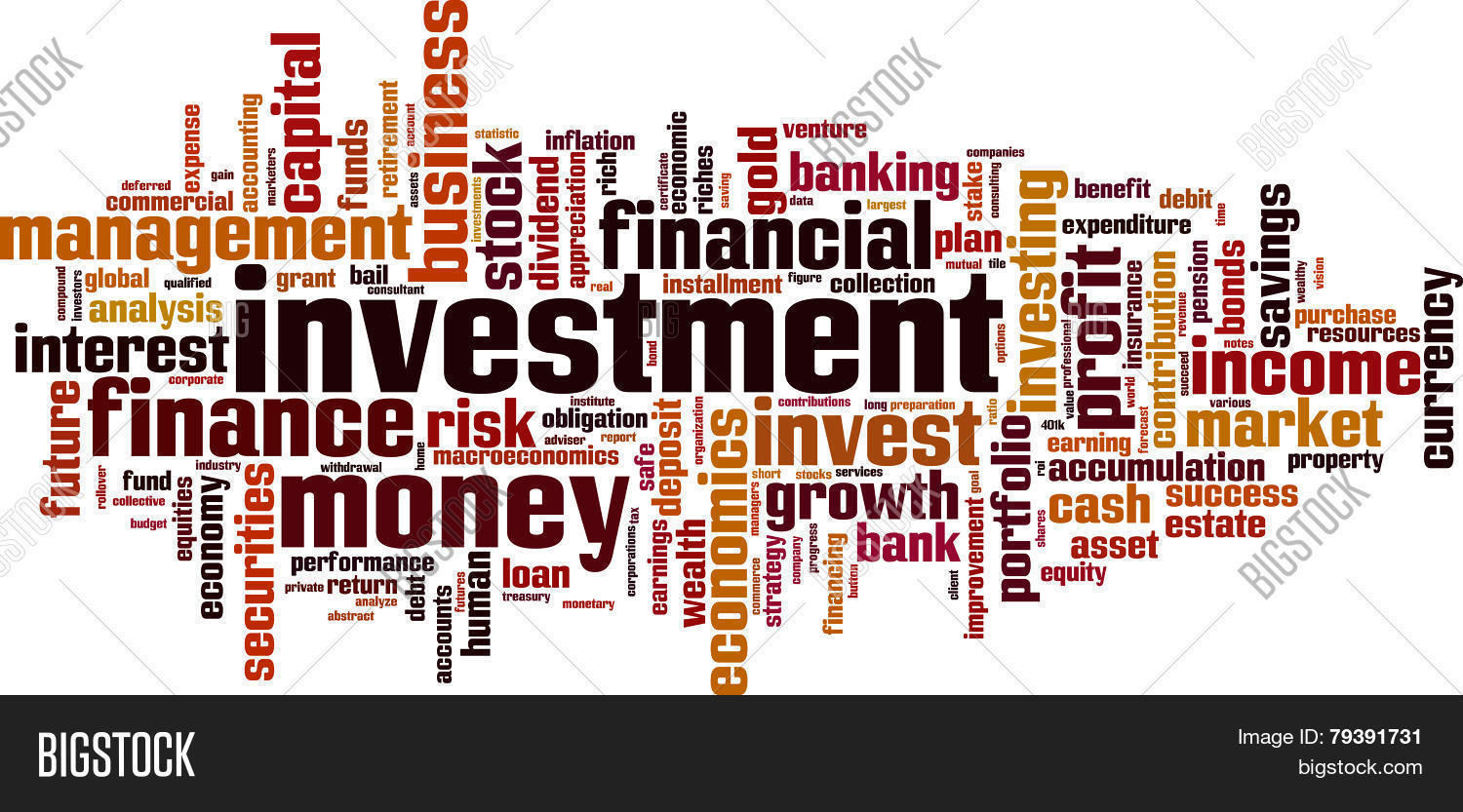 Investment Word Cloud Vector & Photo (Free Trial) | Bigstock