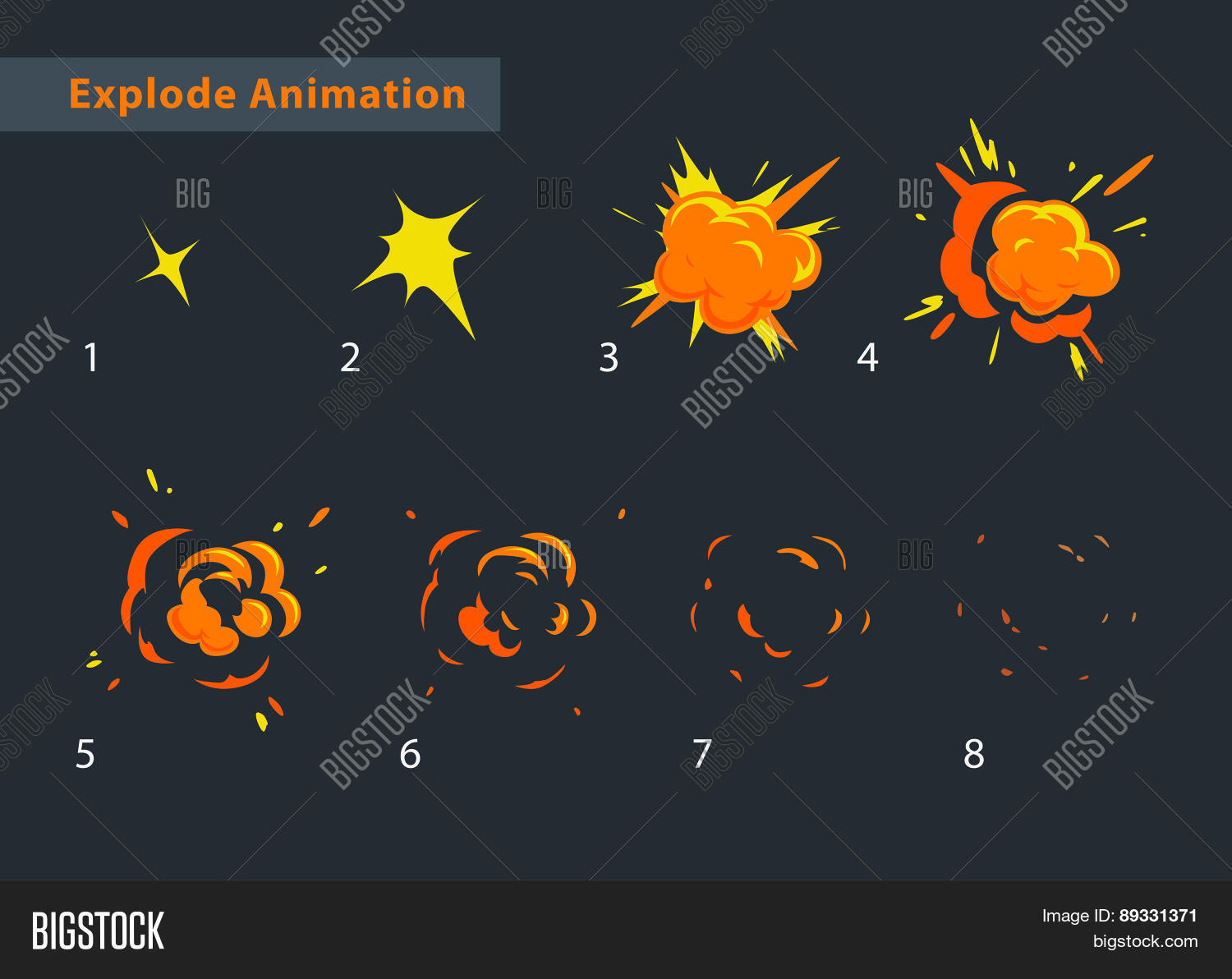 Explode Effect Vector & Photo (Free Trial) | Bigstock