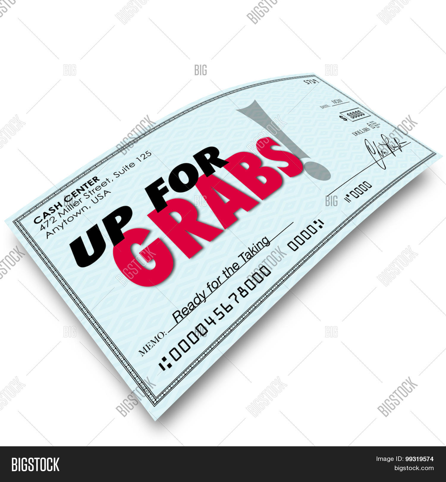 Grabs Word On Check Image & Photo (Free Trial) | Bigstock