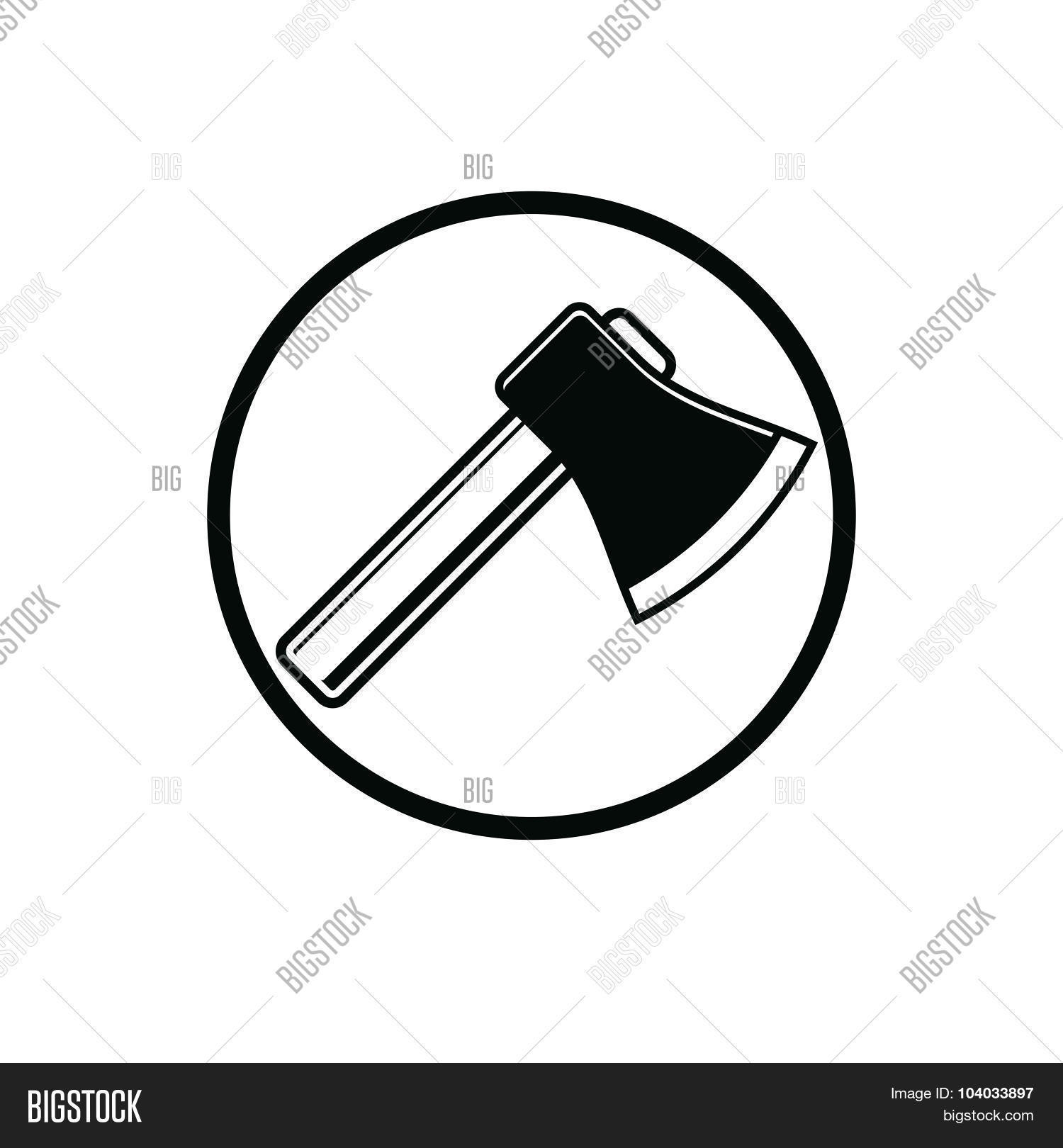 Sharp Axe Symbol. Vector & Photo (Free Trial) | Bigstock