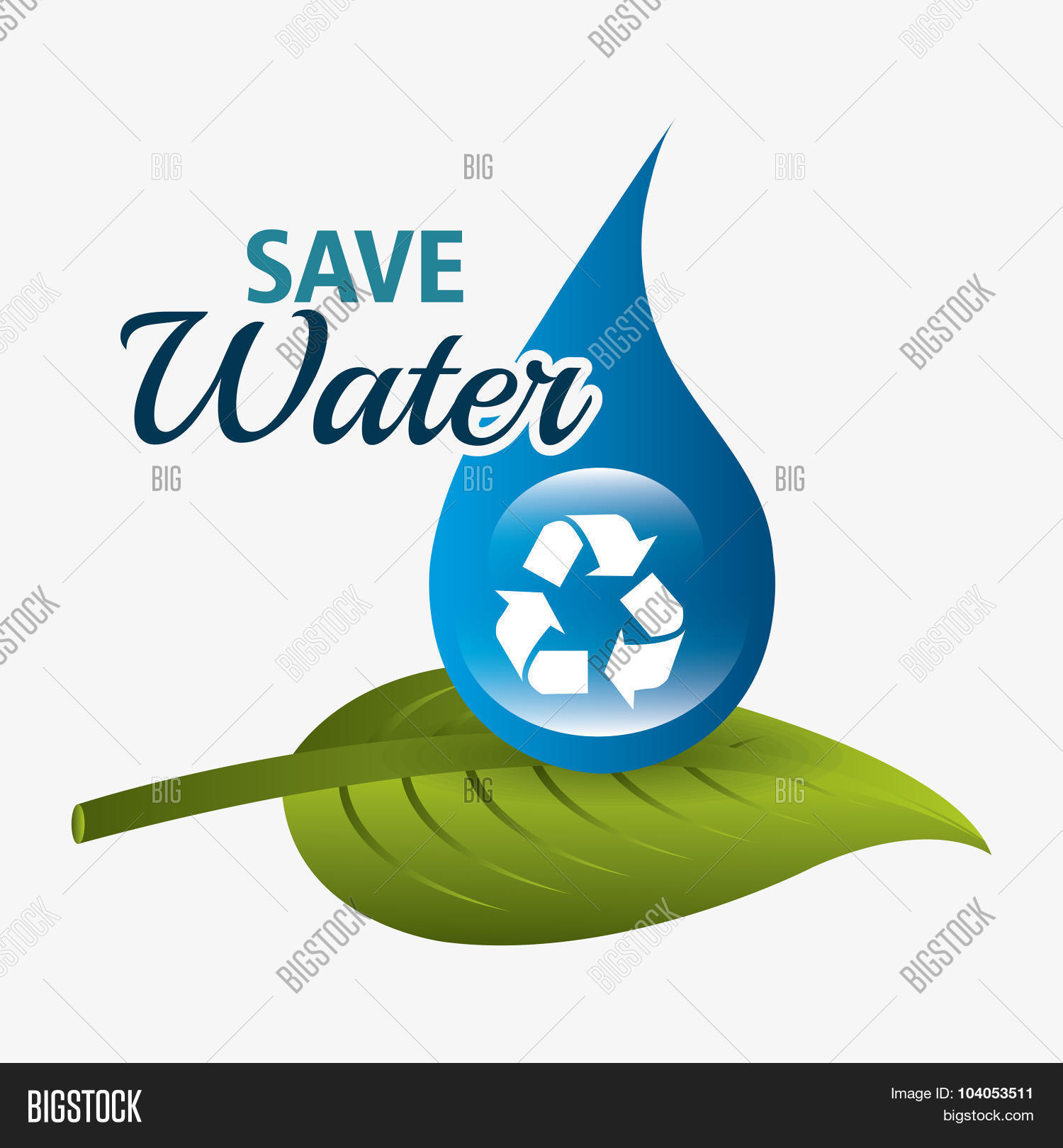 Save Water Ecology Vector & Photo (Free Trial) | Bigstock