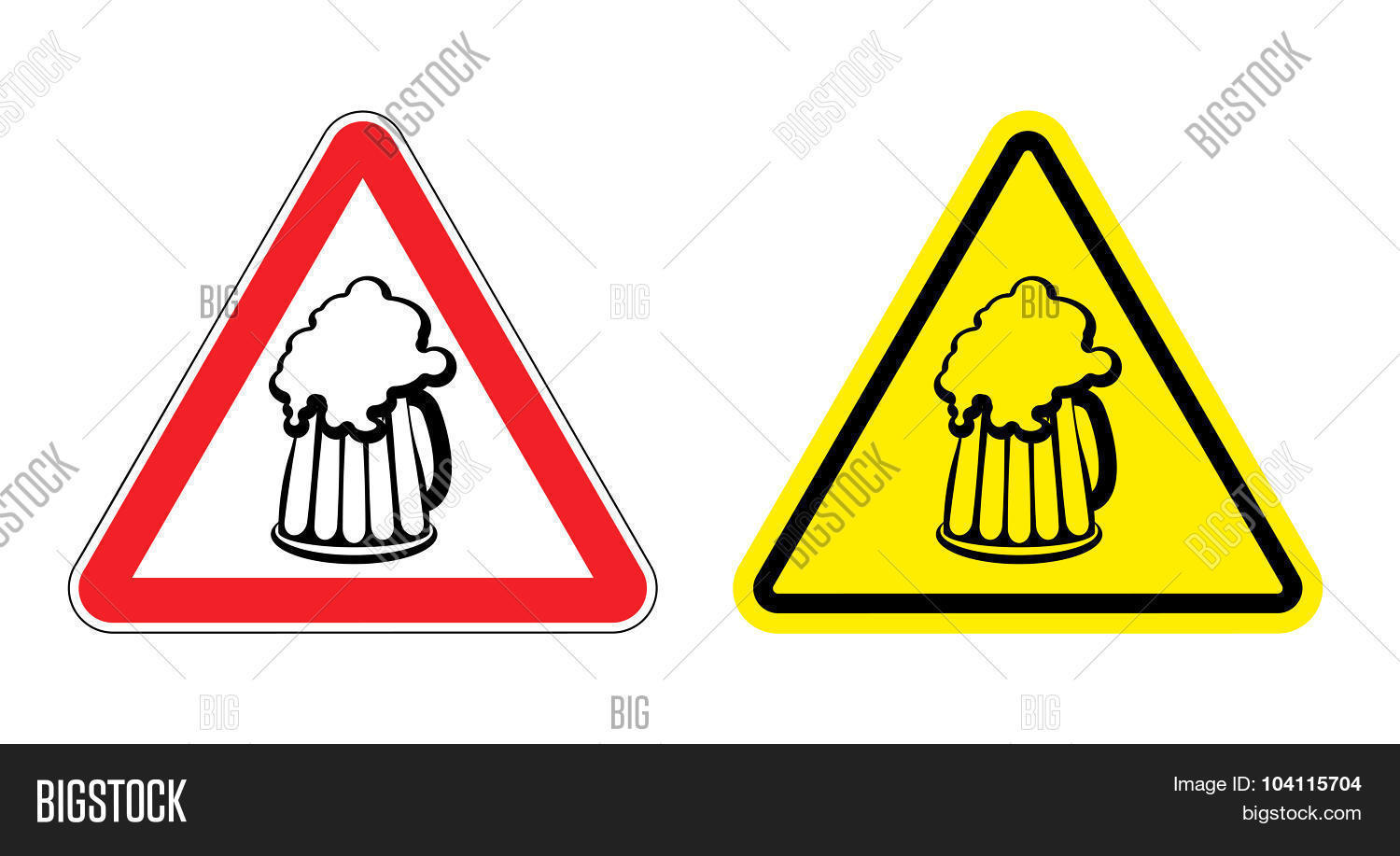 Warning Sign Vector & Photo (Free Trial) | Bigstock