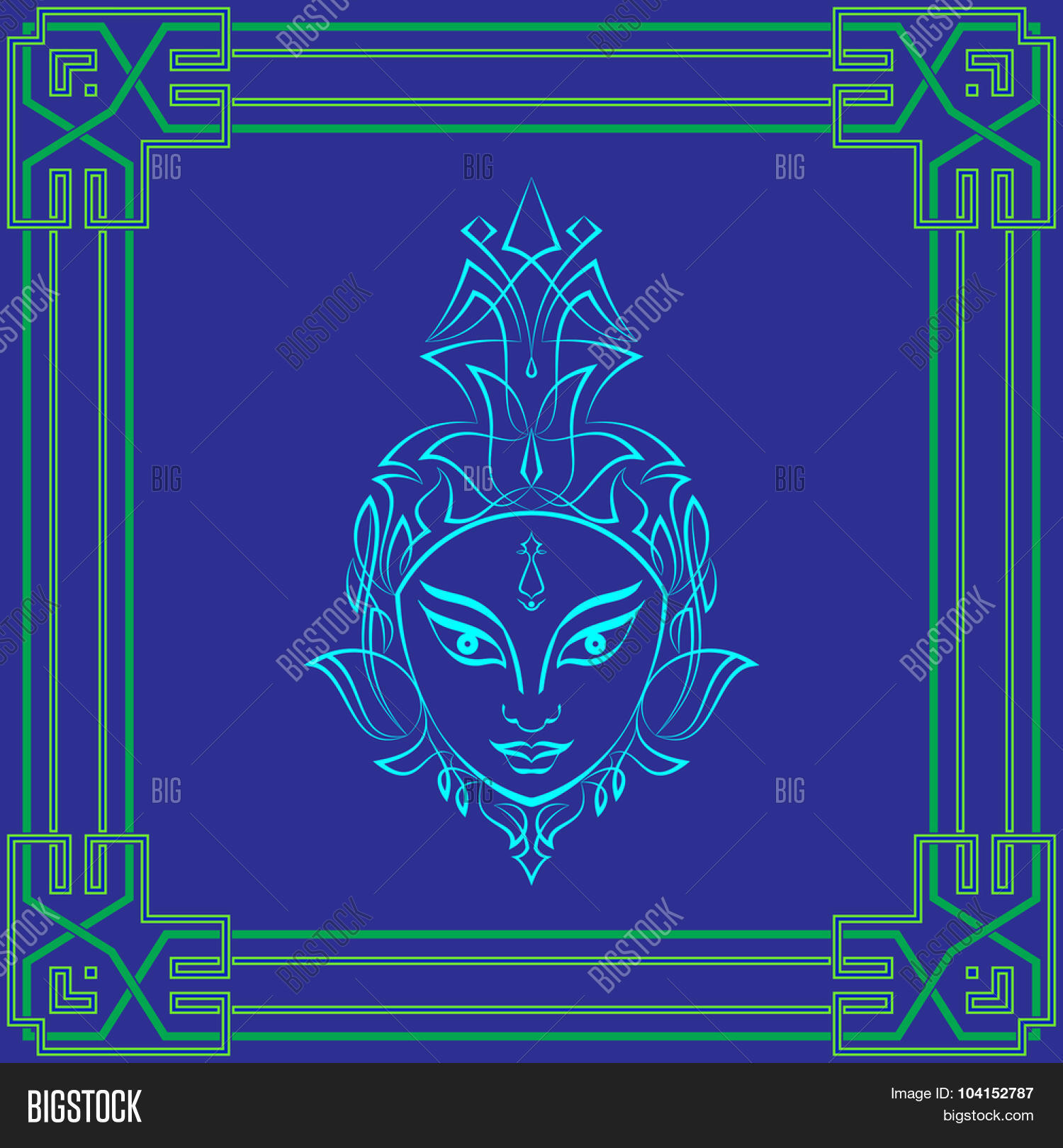 Durga Goddess Power Vector & Photo (Free Trial) | Bigstock