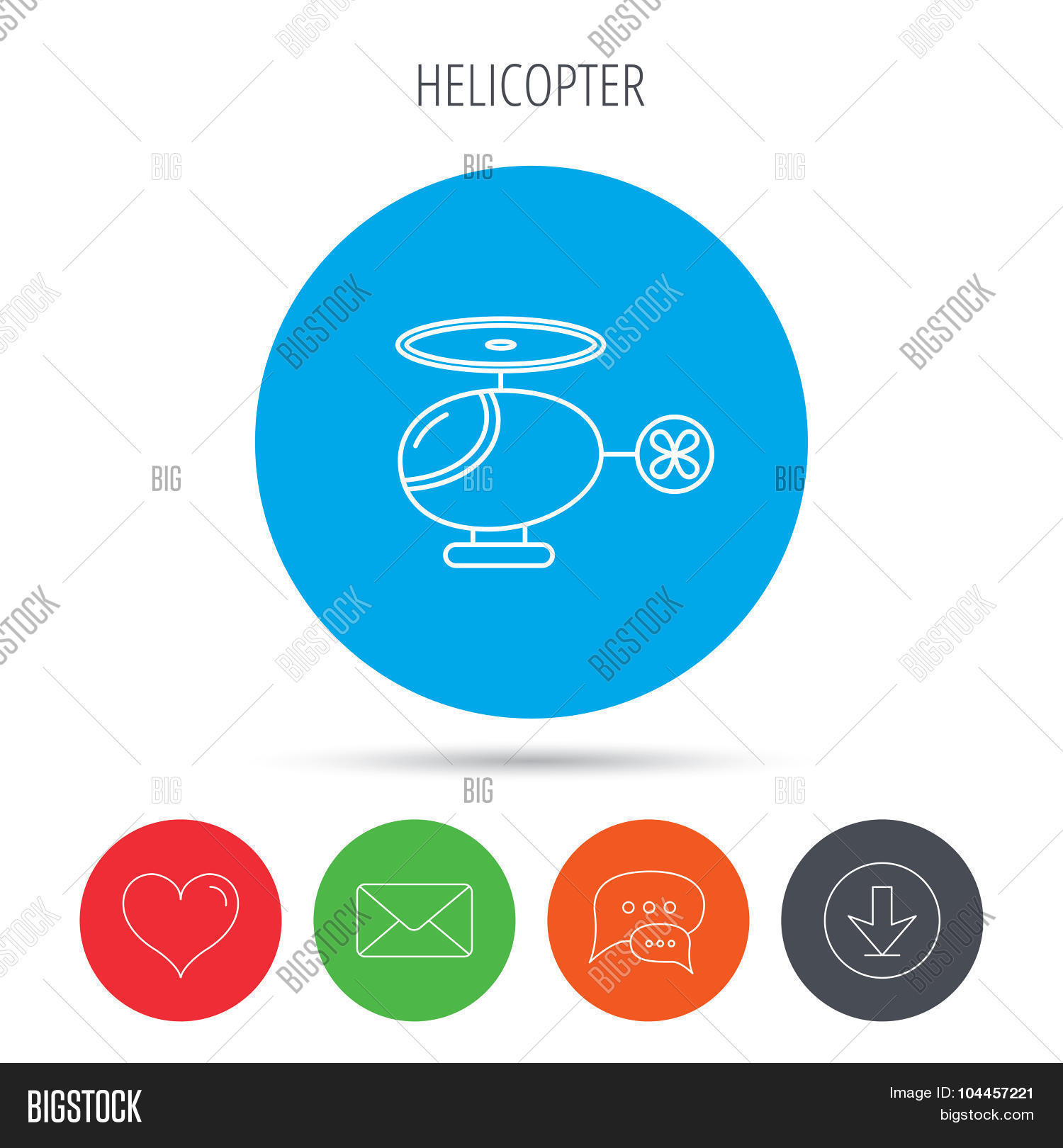 Helicopter Icon. Vector & Photo (Free Trial) | Bigstock