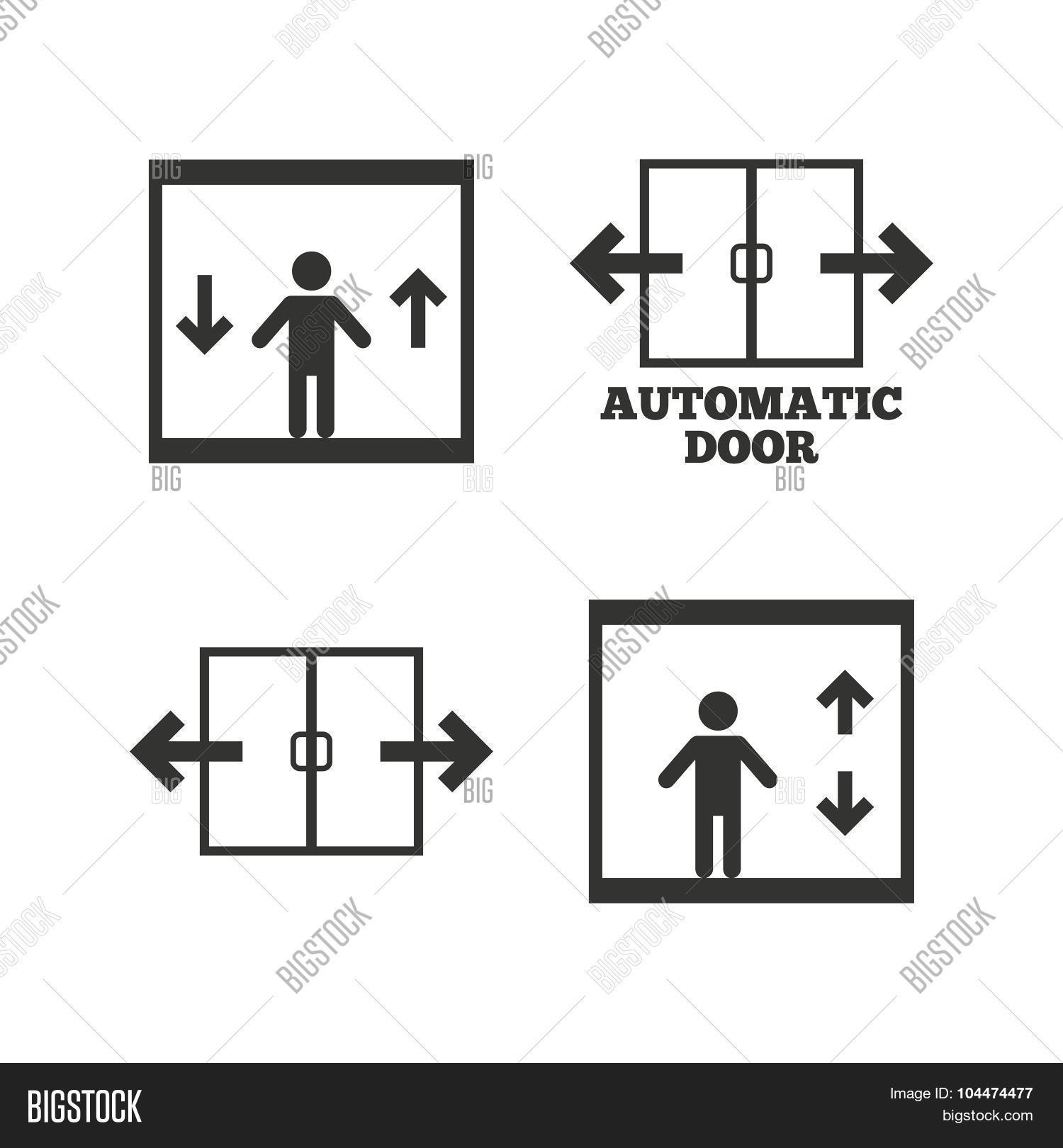 Automatic Door Icons Vector & Photo (Free Trial) | Bigstock