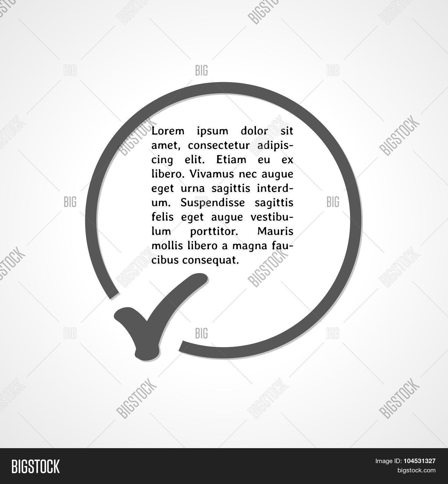 Check Symbol Circle Vector & Photo (Free Trial) | Bigstock