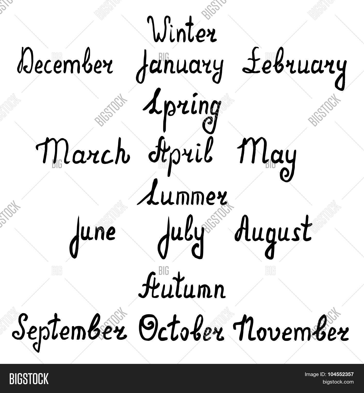 Hand-written Names Vector & Photo (Free Trial) | Bigstock