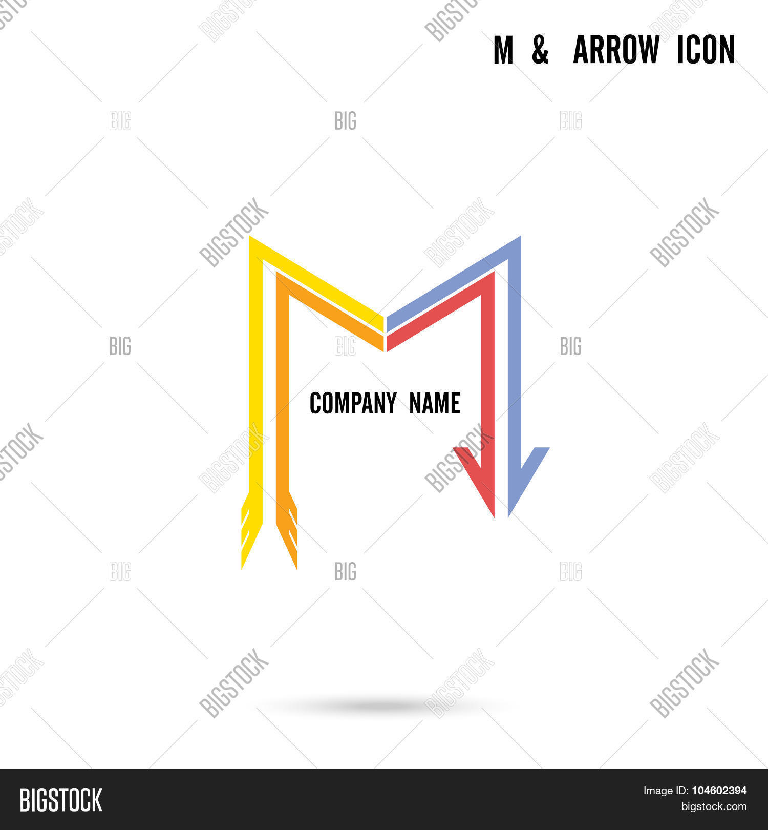 M Letter Icon Vector & Photo (Free Trial) | Bigstock