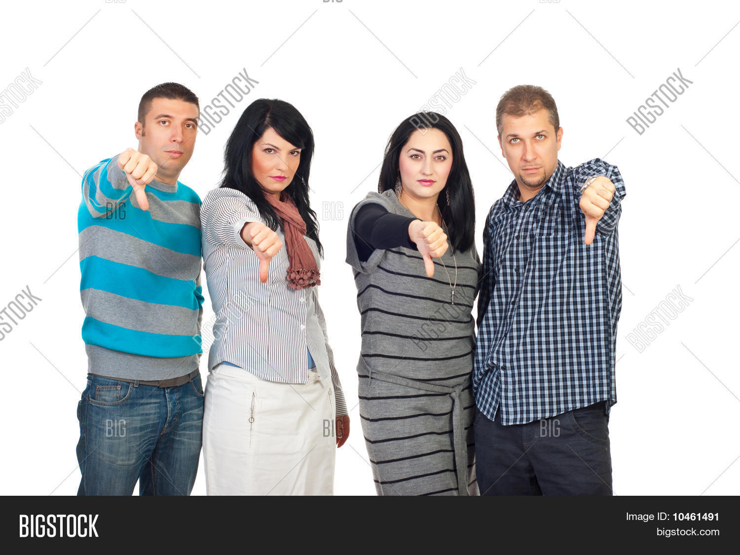 Sad Group People Give Image & Photo (Free Trial) | Bigstock
