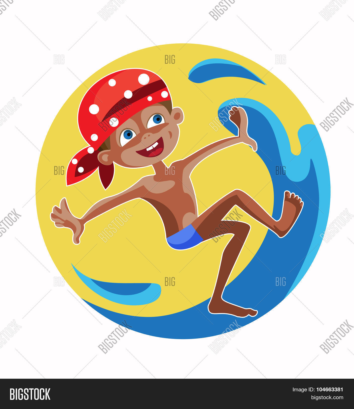 Boy Waves Vector & Photo (Free Trial) | Bigstock