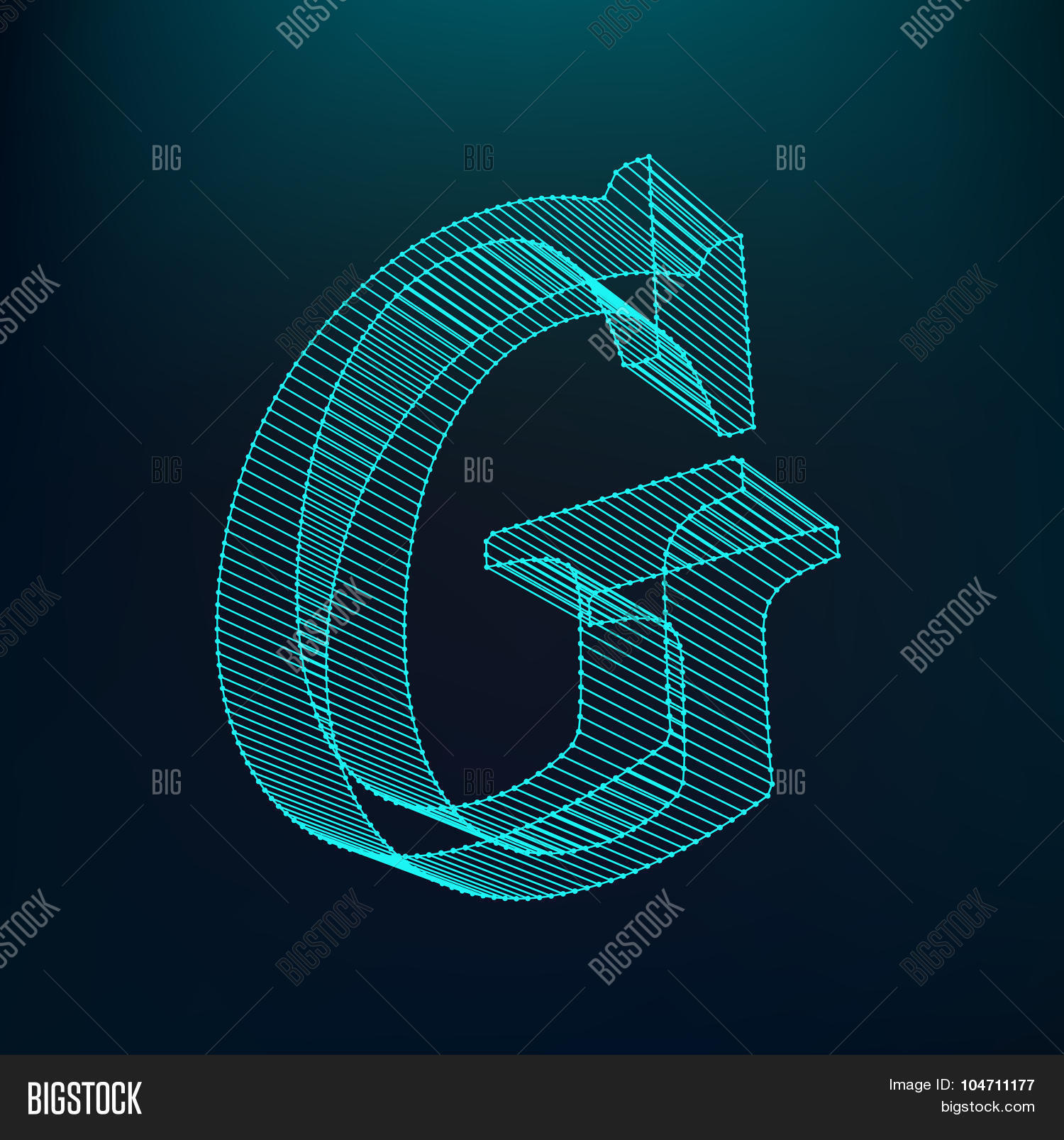 Letter G. Polygonal Vector & Photo (Free Trial) | Bigstock