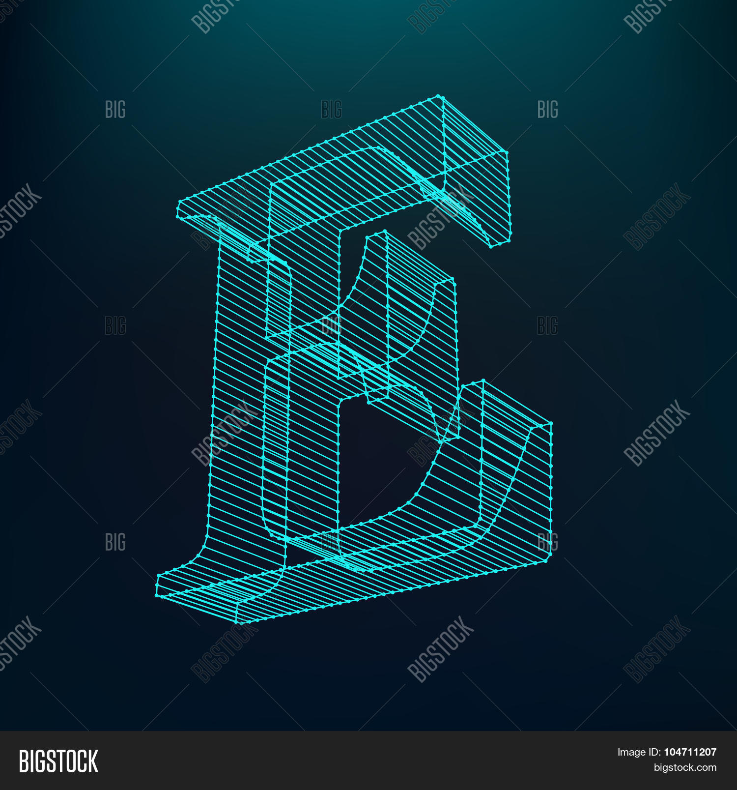 Letter E. Polygonal Vector & Photo (Free Trial) | Bigstock