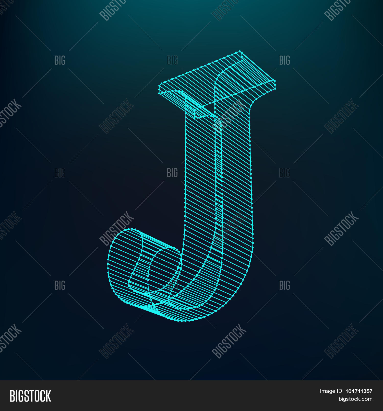 Letter J. Polygonal Vector & Photo (Free Trial) | Bigstock