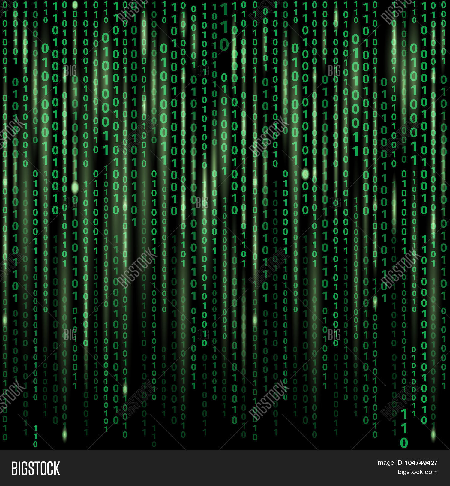 Stream Binary Code On Vector & Photo (Free Trial) | Bigstock