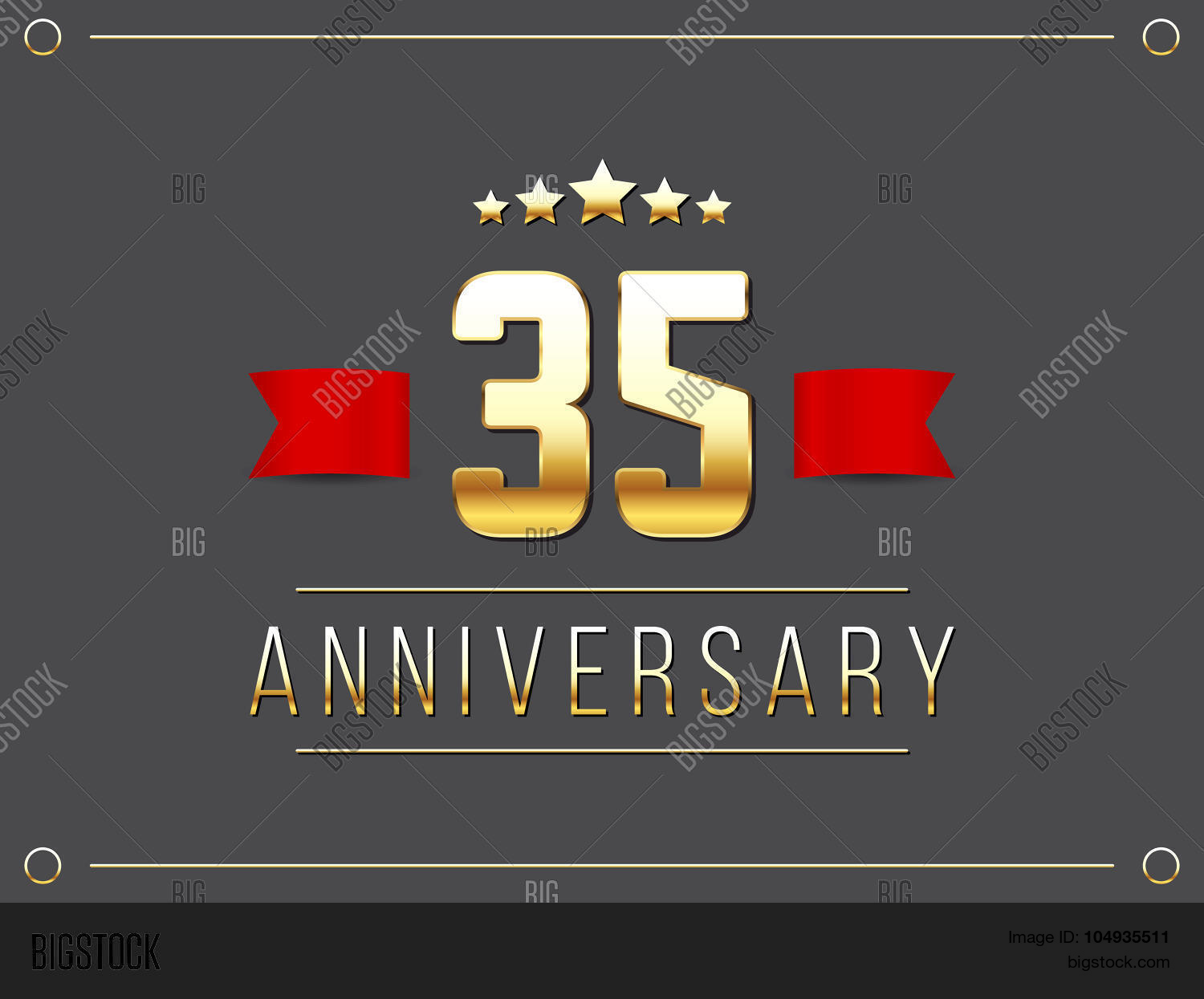 Thirty Five Years Vector & Photo (Free Trial) | Bigstock