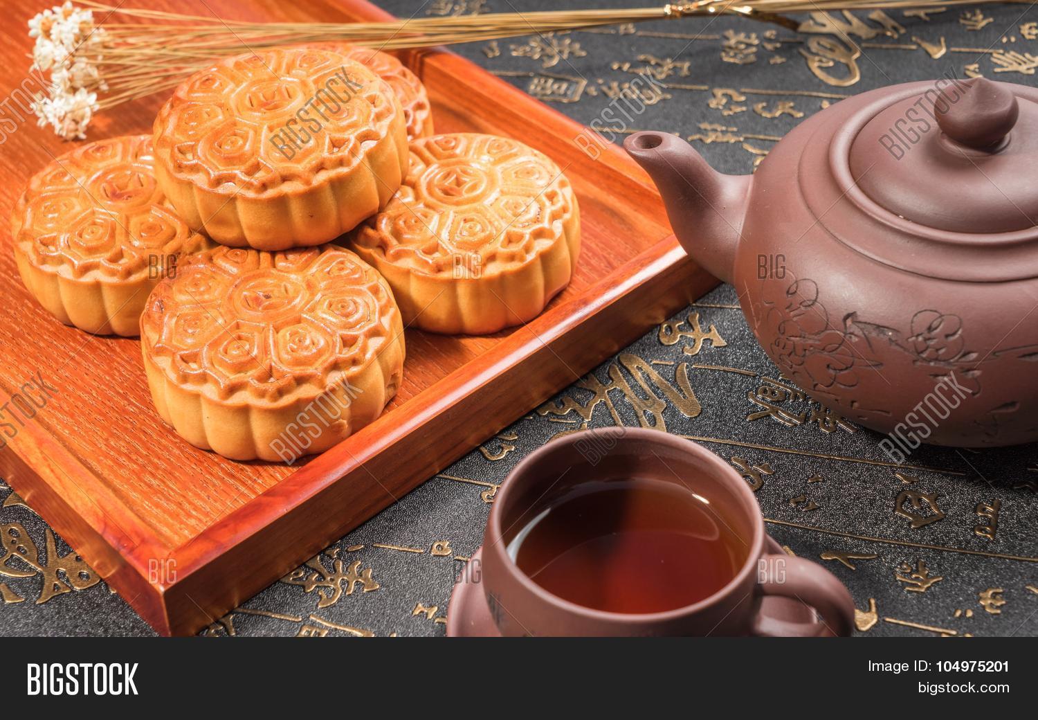 Moon Cakes Chinese Mid Image & Photo (Free Trial) | Bigstock