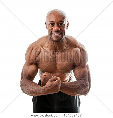 Muscular Man Flexing Image & Photo (Free Trial) | Bigstock