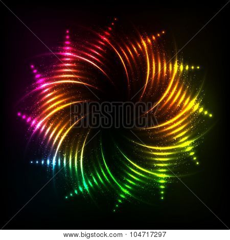 Abstract Rainbow Neon Vector & Photo (Free Trial) | Bigstock